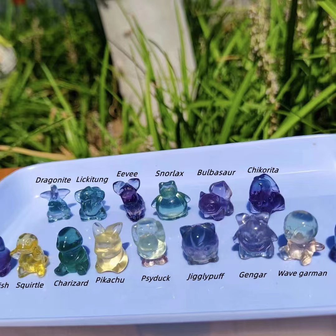 Mini Pokemon Fluorite Carving - 我的网站
